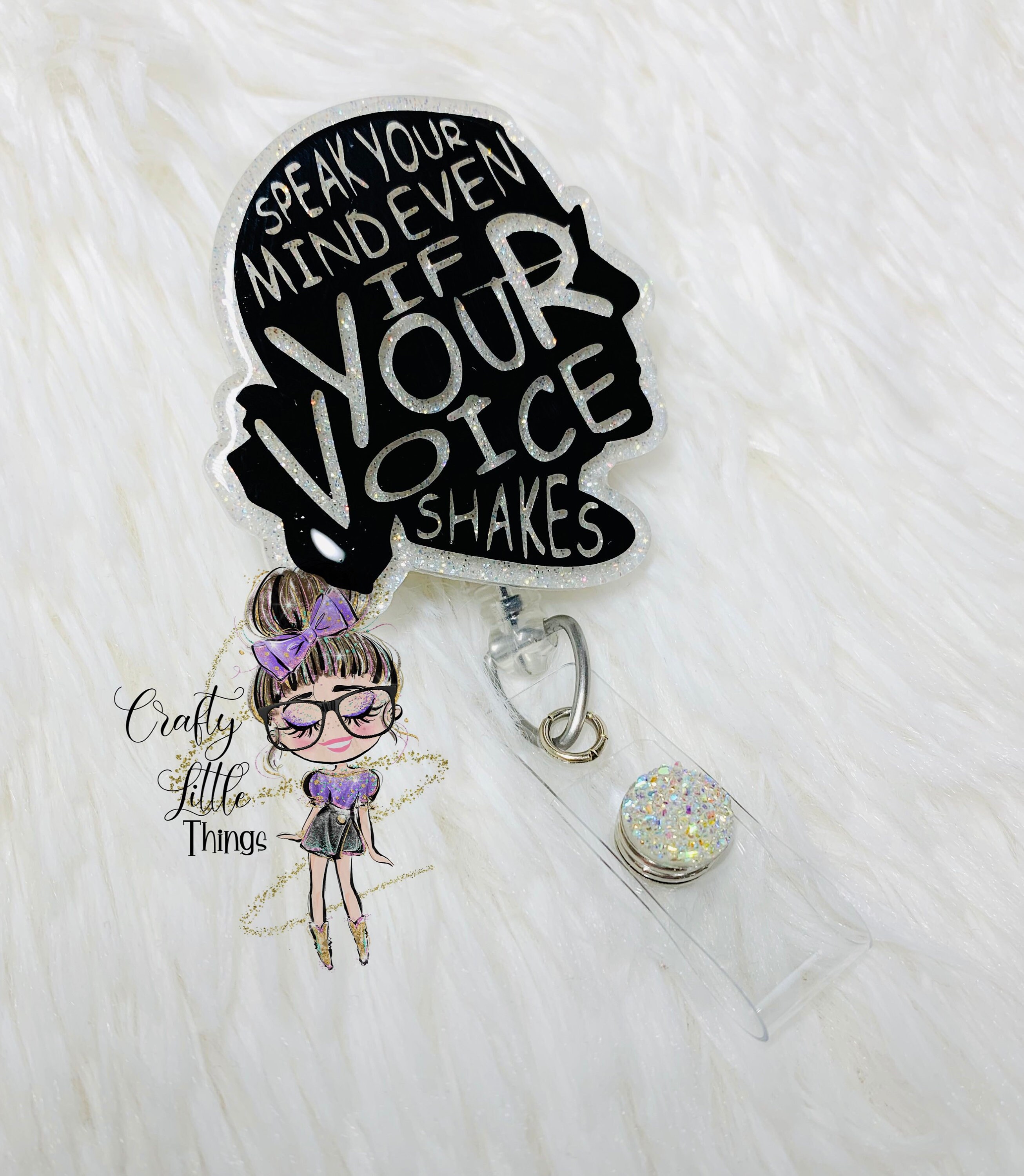 RBG Speak Your Mind Badge Reel Inspirational Badge Reels - Etsy