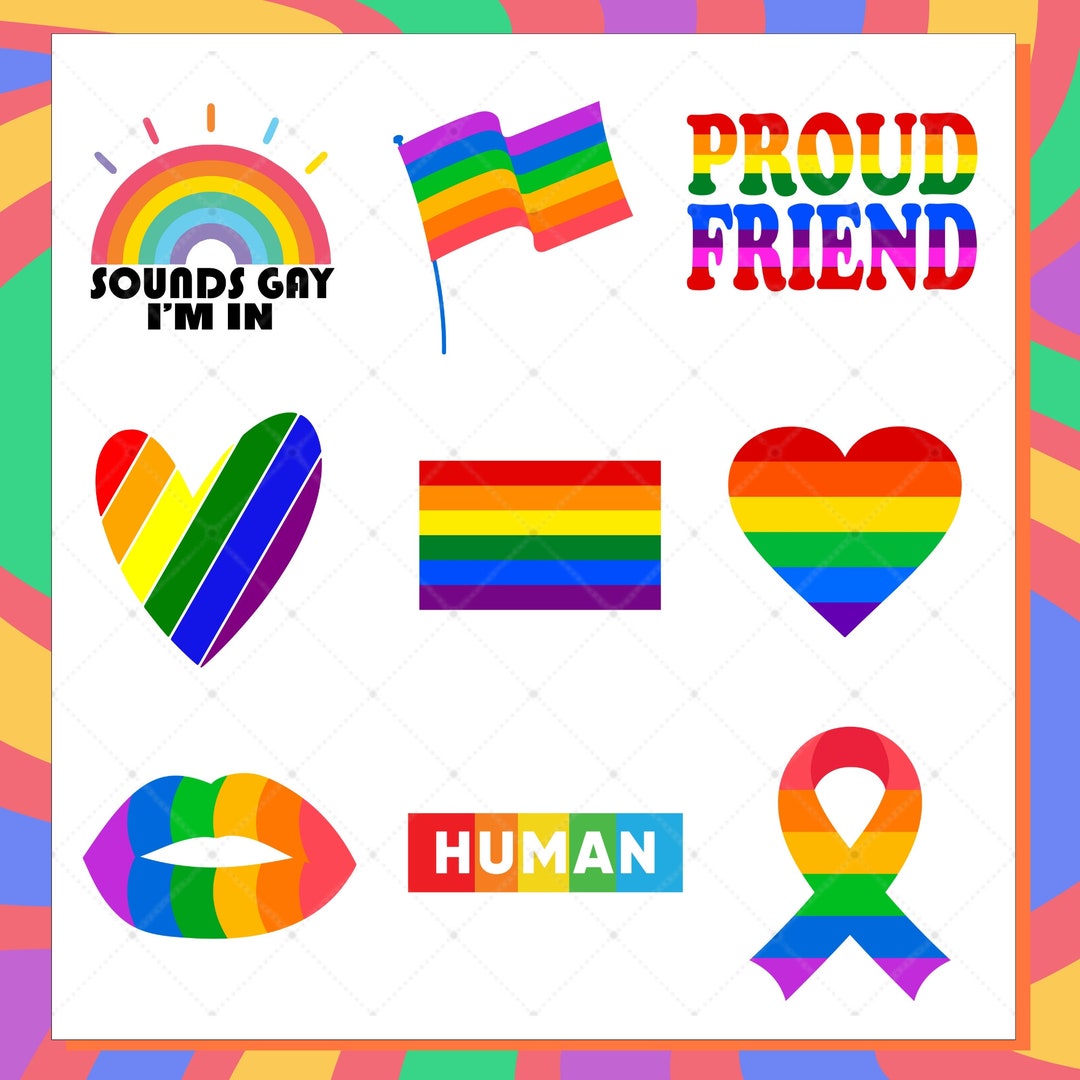 LGBTQ PNG Bundle, Rainbow LGBT Png, Pride Png, Gay Pride Png, Lgbt ...