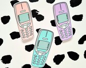 Retro Mobile Phone Sticker Sticker Decal for Journal or | Etsy