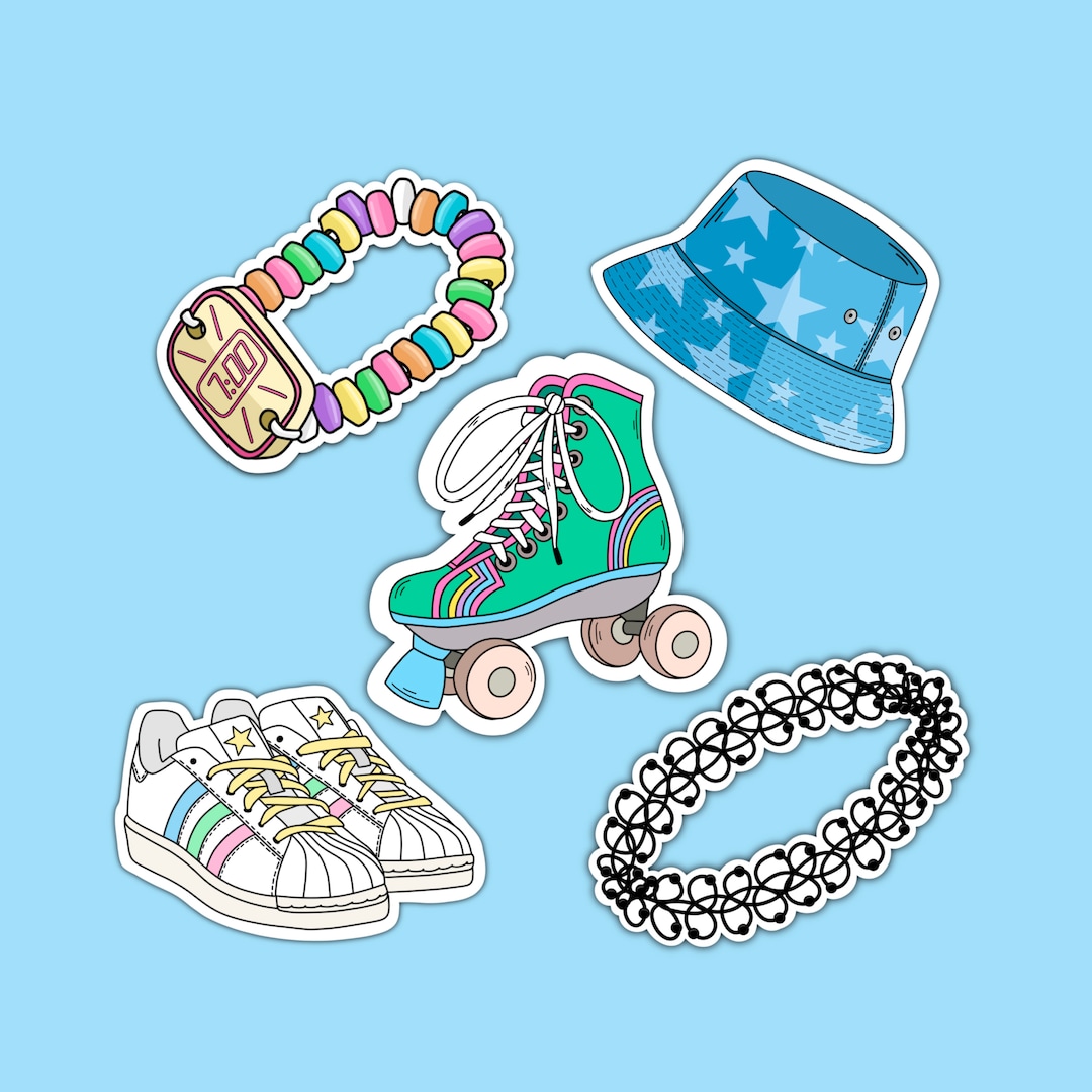 Preppy Girl Sticker Pack Cute 90's Decals for Journal, Laptop or ...