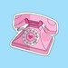 Retro 50's Style Telephone Sticker for Journal, Scrapbook or Tablet ...