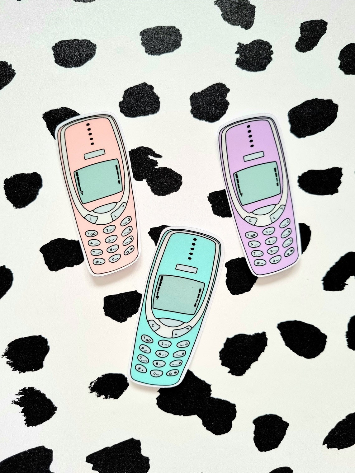 Retro Mobile Phone Sticker Sticker Decal for Journal or - Etsy UK