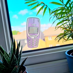 Retro Mobile Phone Sticker Sticker Decal for Journal or Scrapbooking 90 ...