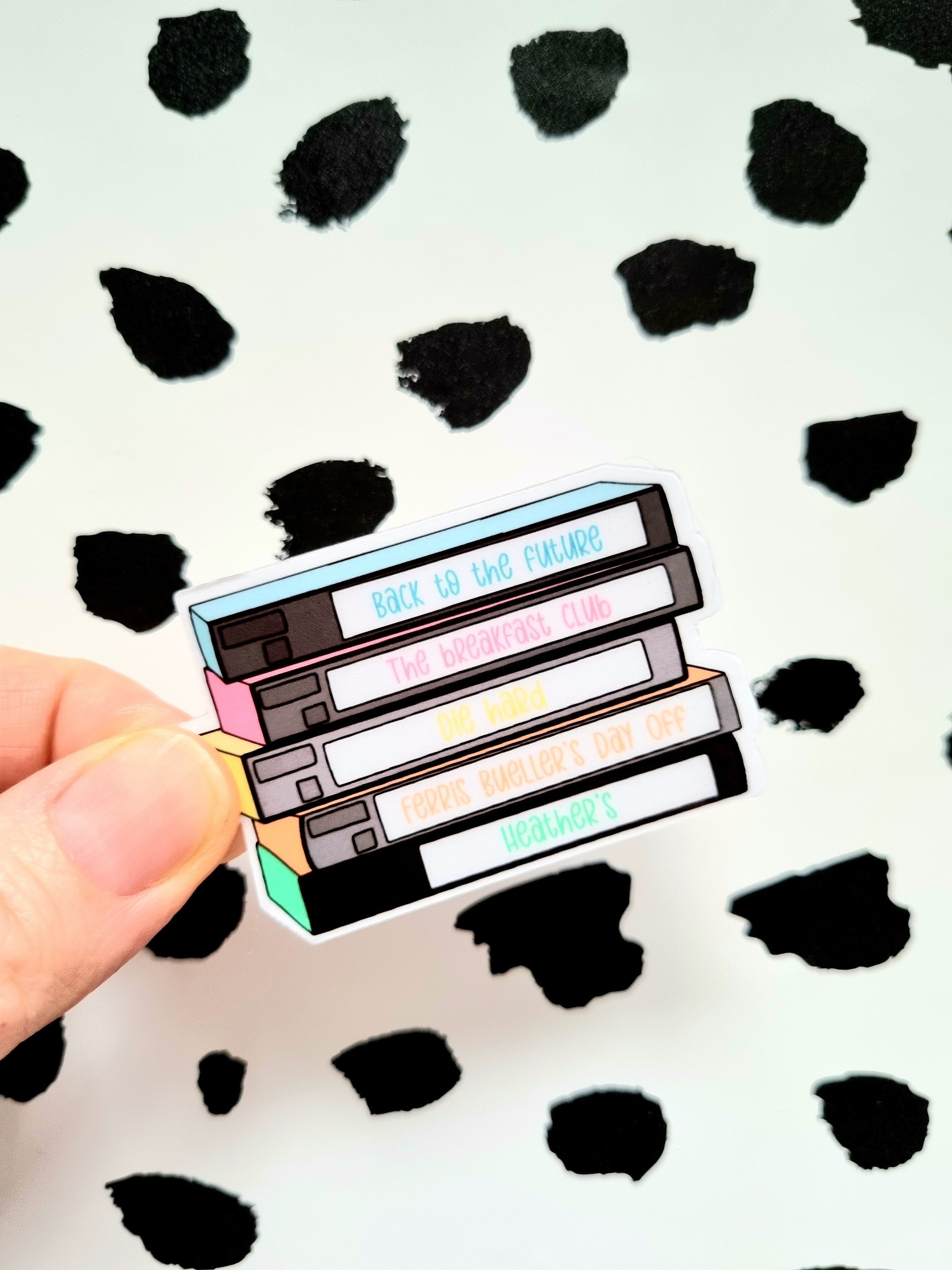 80's Films VHS Tape Stack Sticker Vinyl Die Cut Sticker | Etsy UK