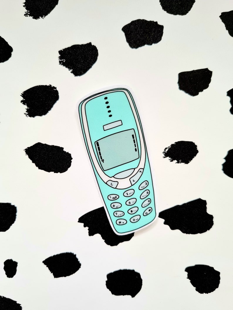 Retro Mobile Phone Sticker Sticker Decal for Journal or | Etsy