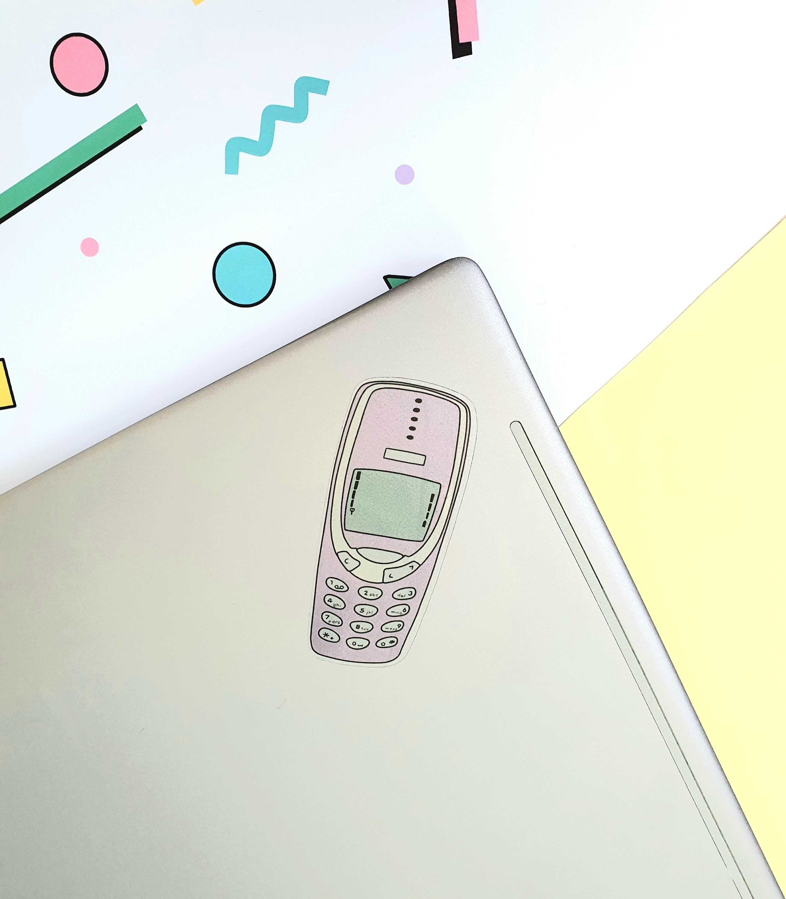 Retro Mobile Phone Sticker Sticker Decal for Journal or | Etsy