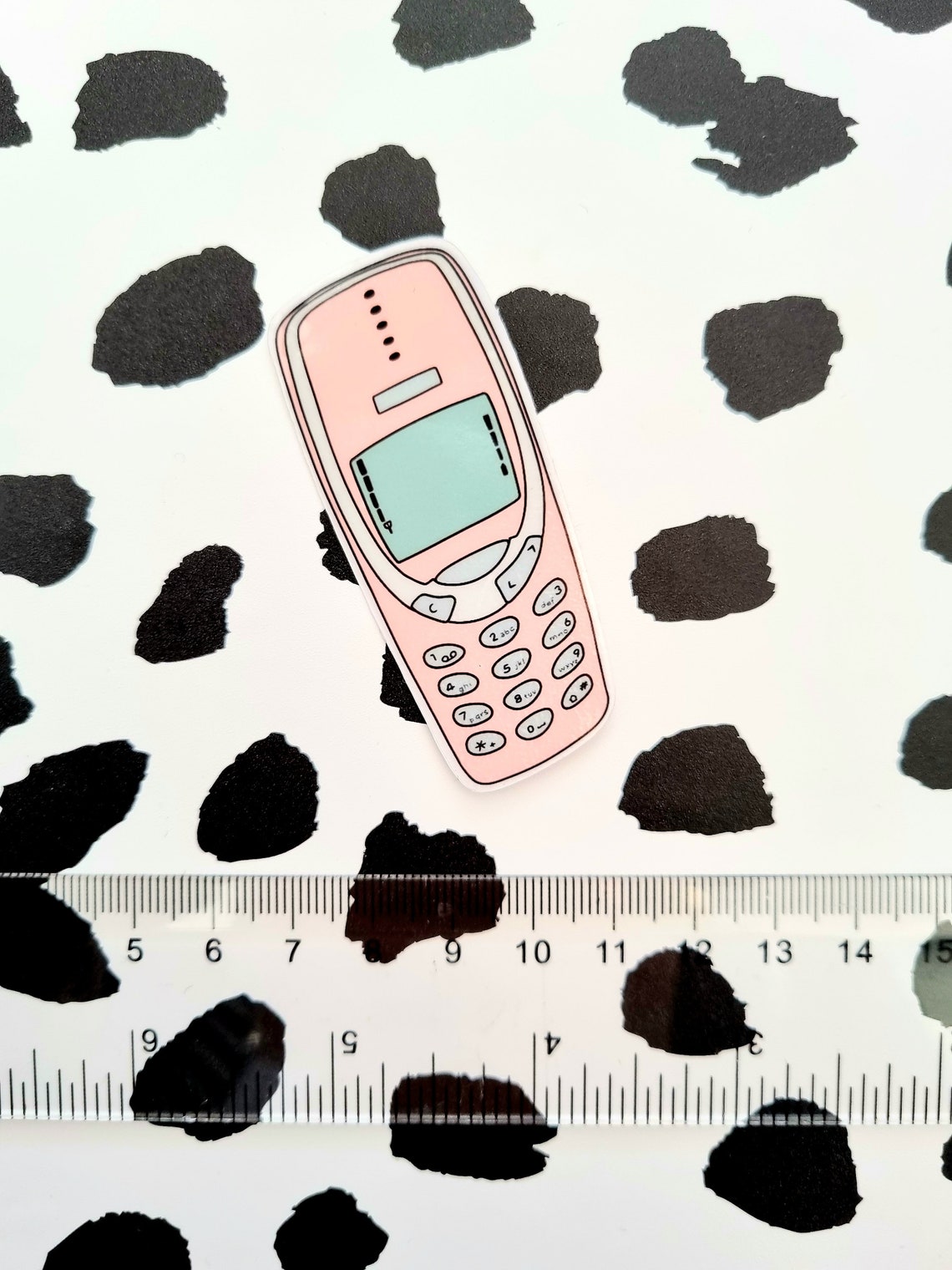 Retro Mobile Phone Sticker Sticker Decal for Journal or | Etsy