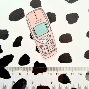 Retro Mobile Phone Sticker Sticker Decal for Journal or | Etsy
