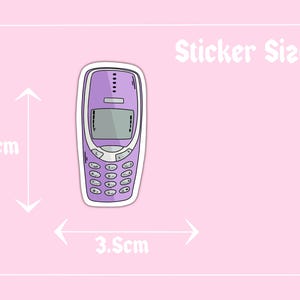 Retro Mobile Phone Sticker | Sticker Decal for Journal or Scrapbooking ...