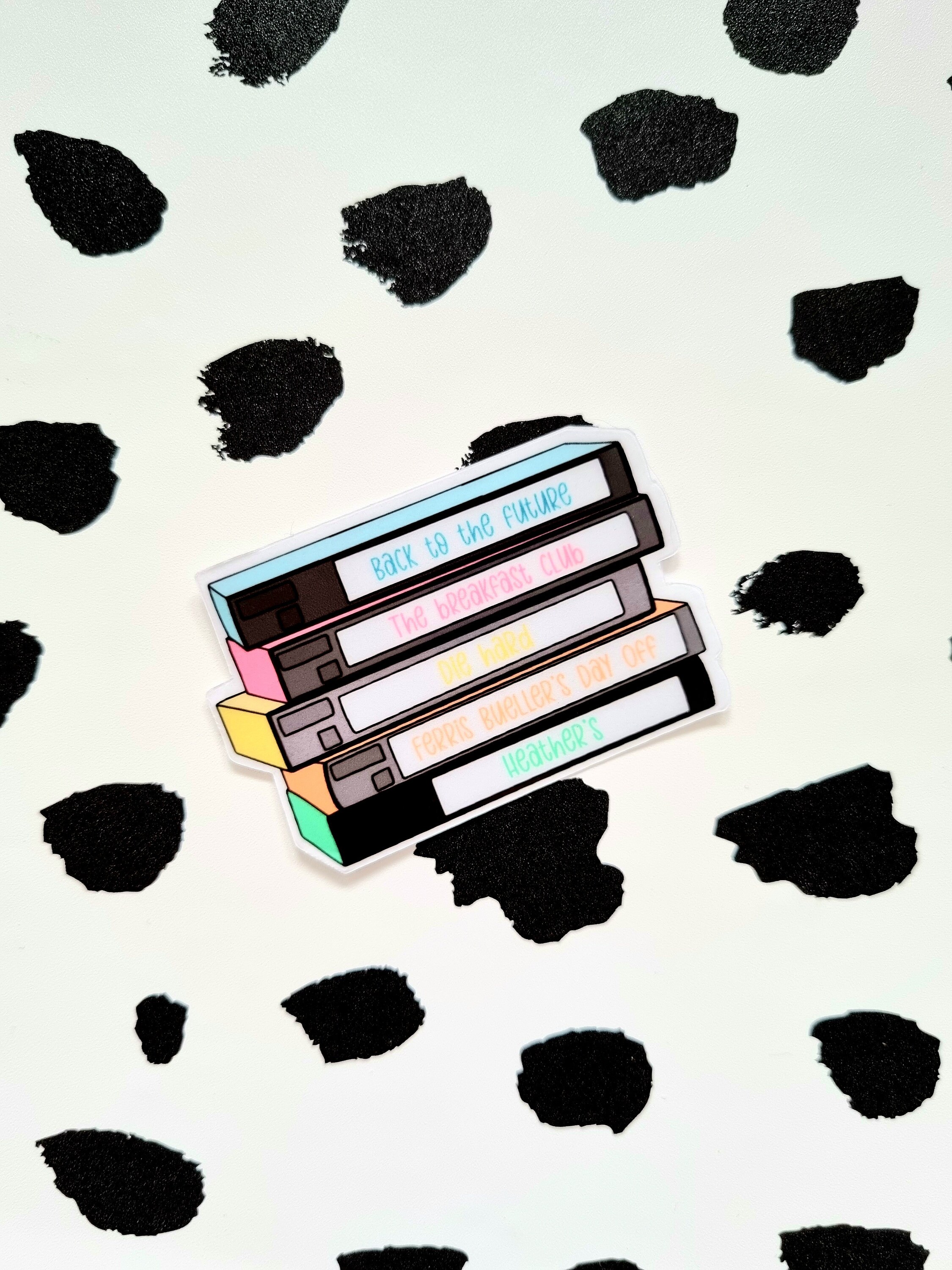 80's Films VHS Tape Stack Sticker Vinyl Die Cut Sticker | Etsy UK