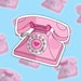 Retro 50's Style Telephone Sticker for Journal, Scrapbook or Tablet ...