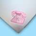 Retro 50's Style Telephone Sticker for Journal, Scrapbook or Tablet ...