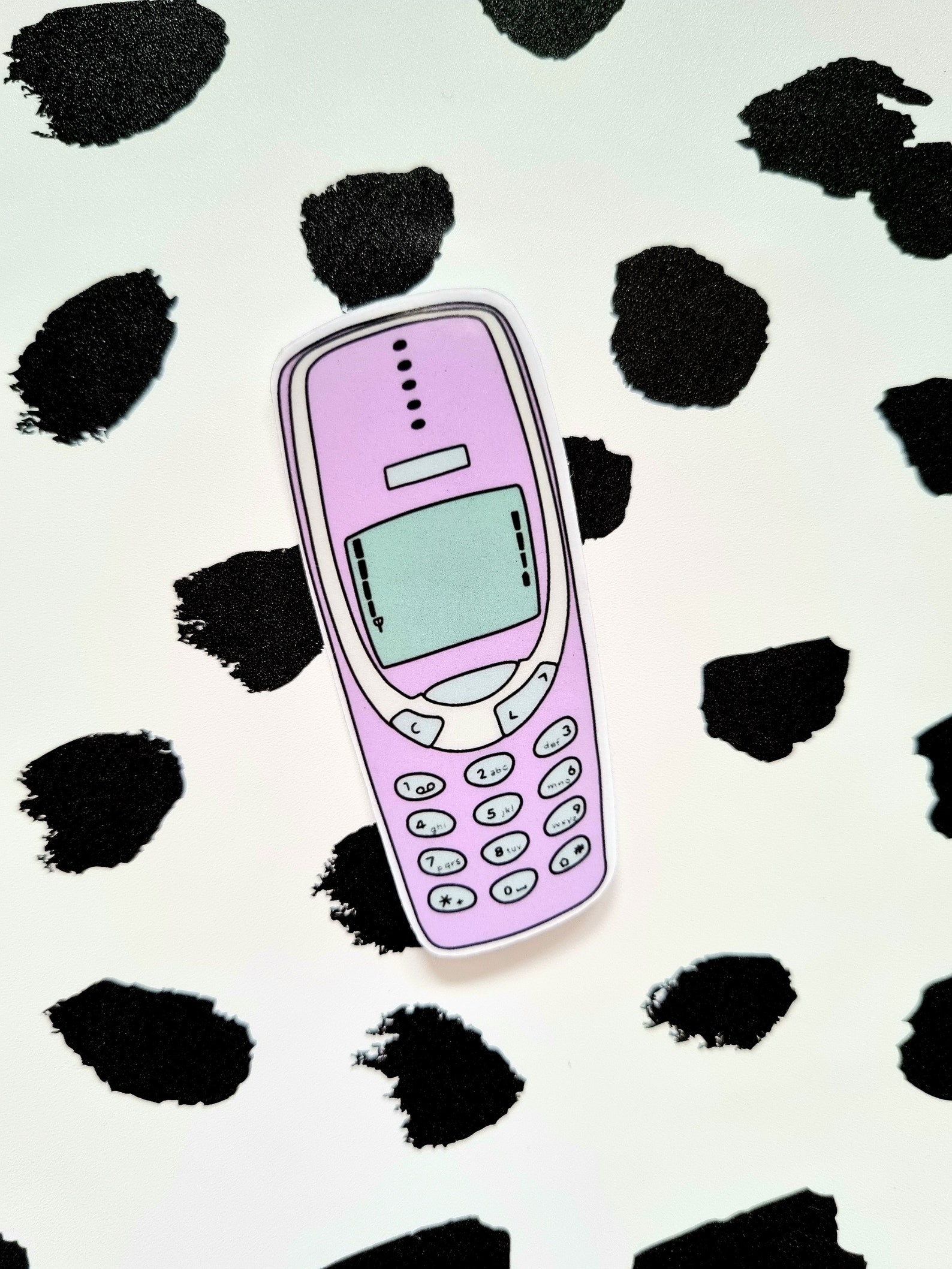 Retro Mobile Phone Sticker Sticker Decal for Journal or | Etsy