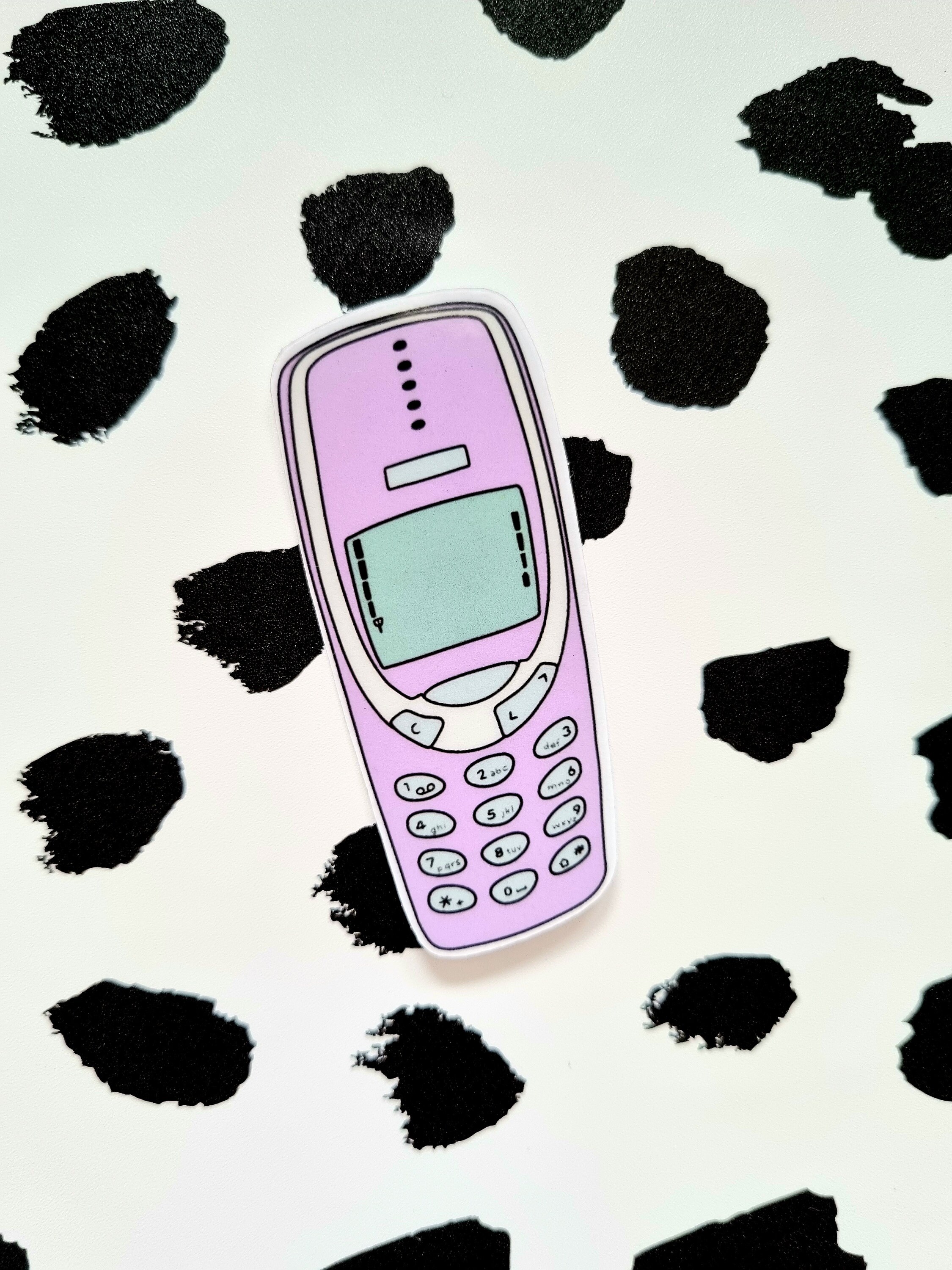 Retro Mobile Phone Sticker Sticker Decal for Journal or | Etsy