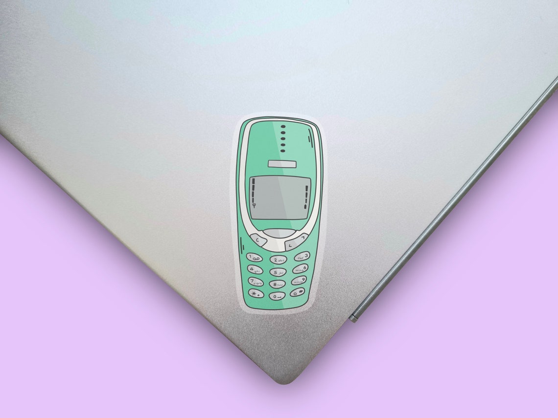 Retro Mobile Phone Sticker Sticker Decal for Journal or Scrapbooking 90 ...