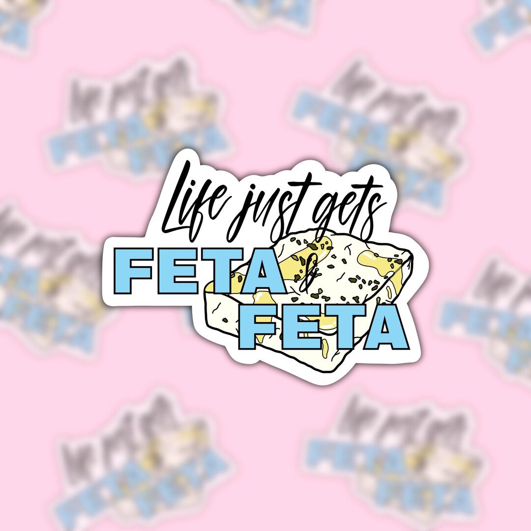 Funny Quote Die Cut Sticker | Cheese Decal | Foodie Gift | Fun Cartoon ...