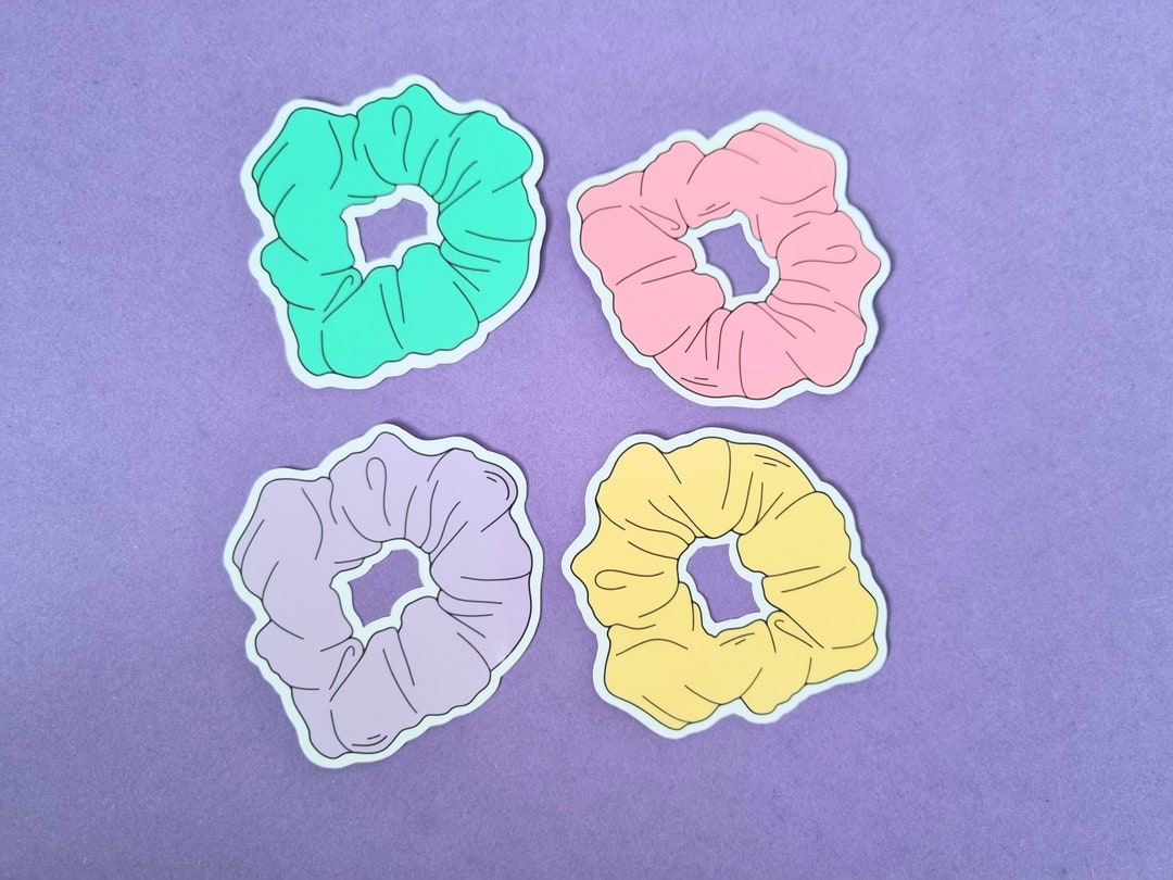 90's Scrunchie Fashion Vinyl Sticker for Laptop Journal - Etsy UK