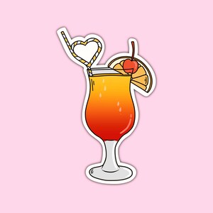 Cocktail Sticker Set | Cute Decals for Laptop, Mirror or Tablet | Gift ...