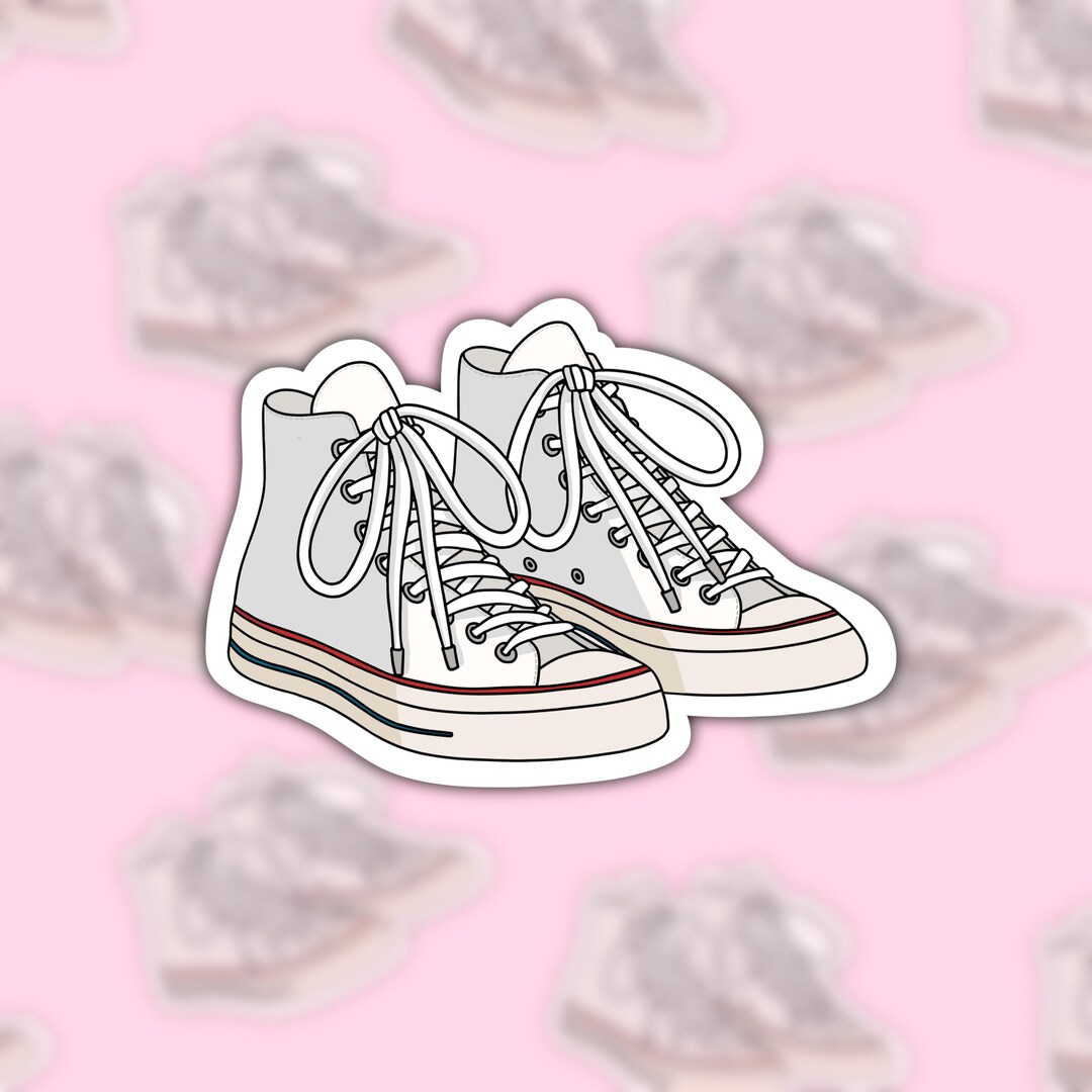 90s High Tops Vinyl Sticker: Laptop, Water Bottle Decal - Etsy
