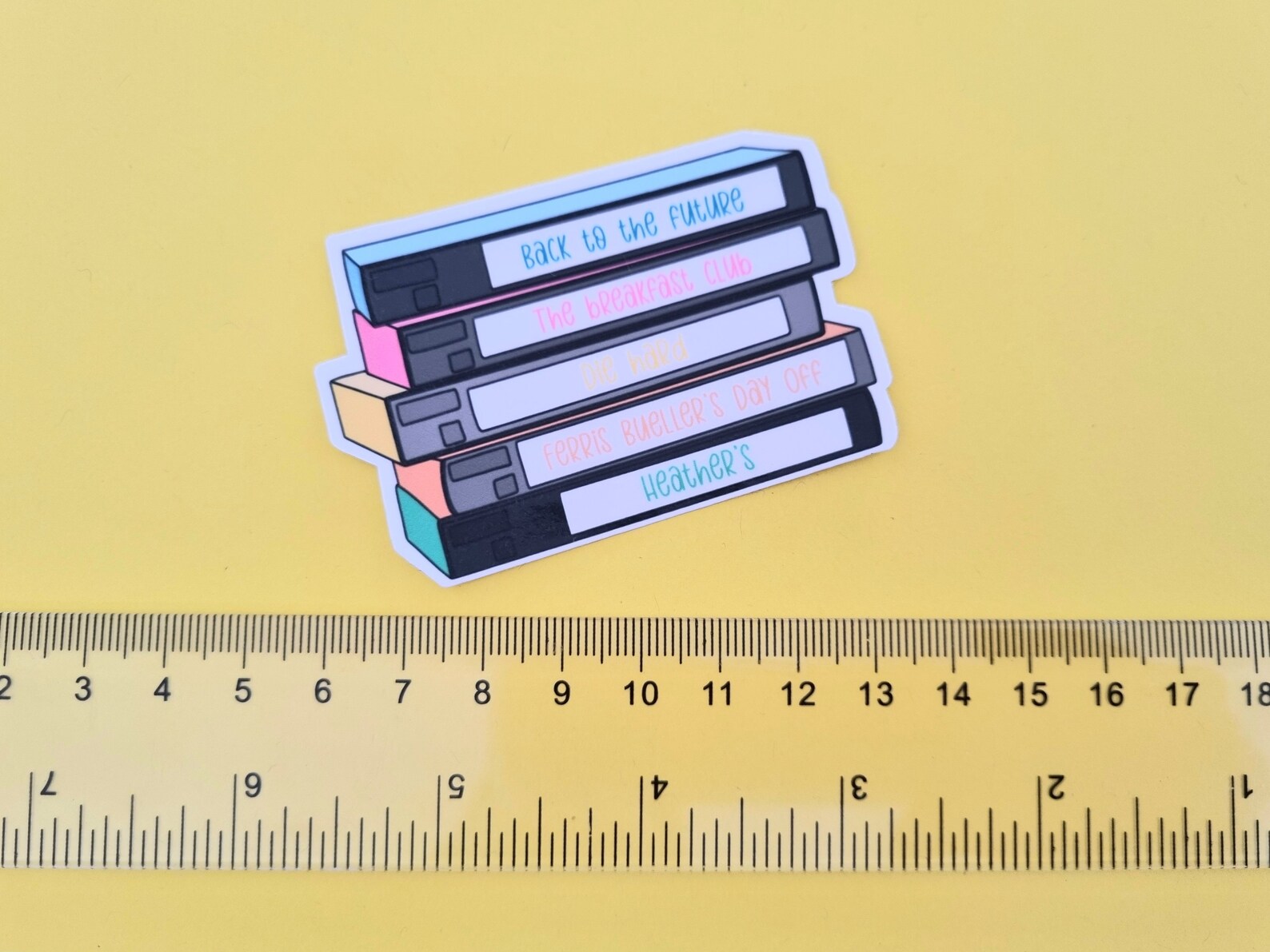 80's Films VHS Tape Stack Sticker Vinyl Die Cut Sticker - Etsy UK