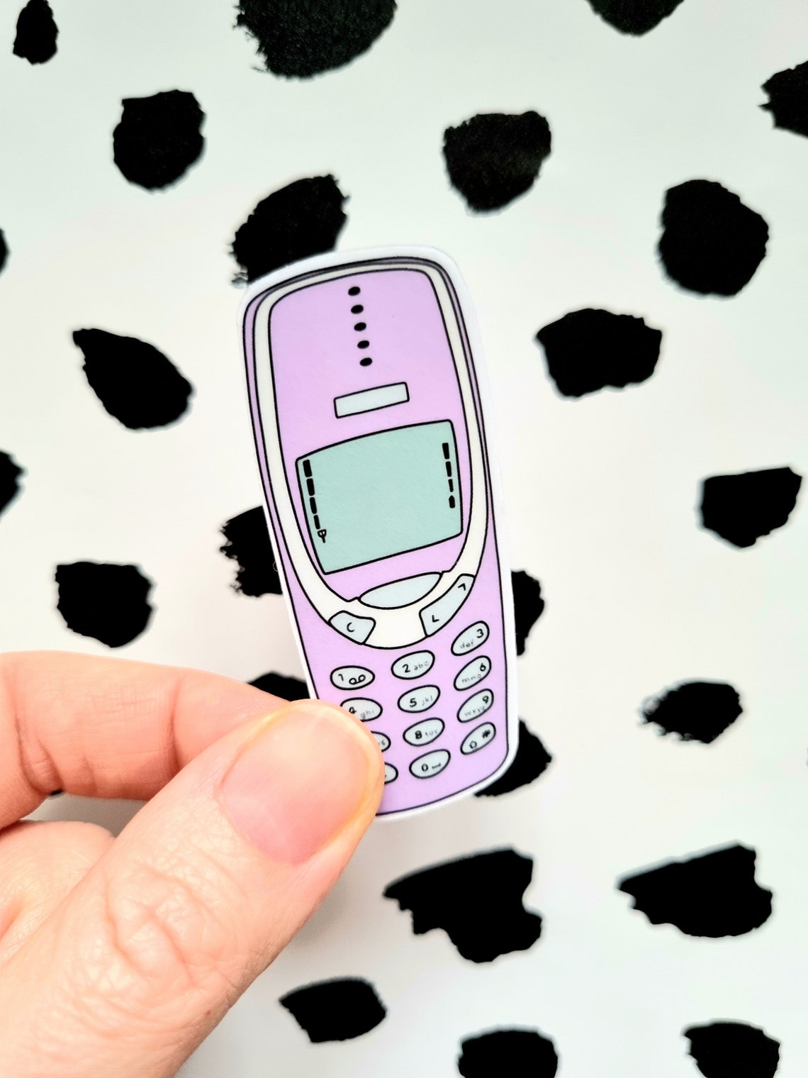 Retro Mobile Phone Sticker Sticker Decal for Journal or | Etsy