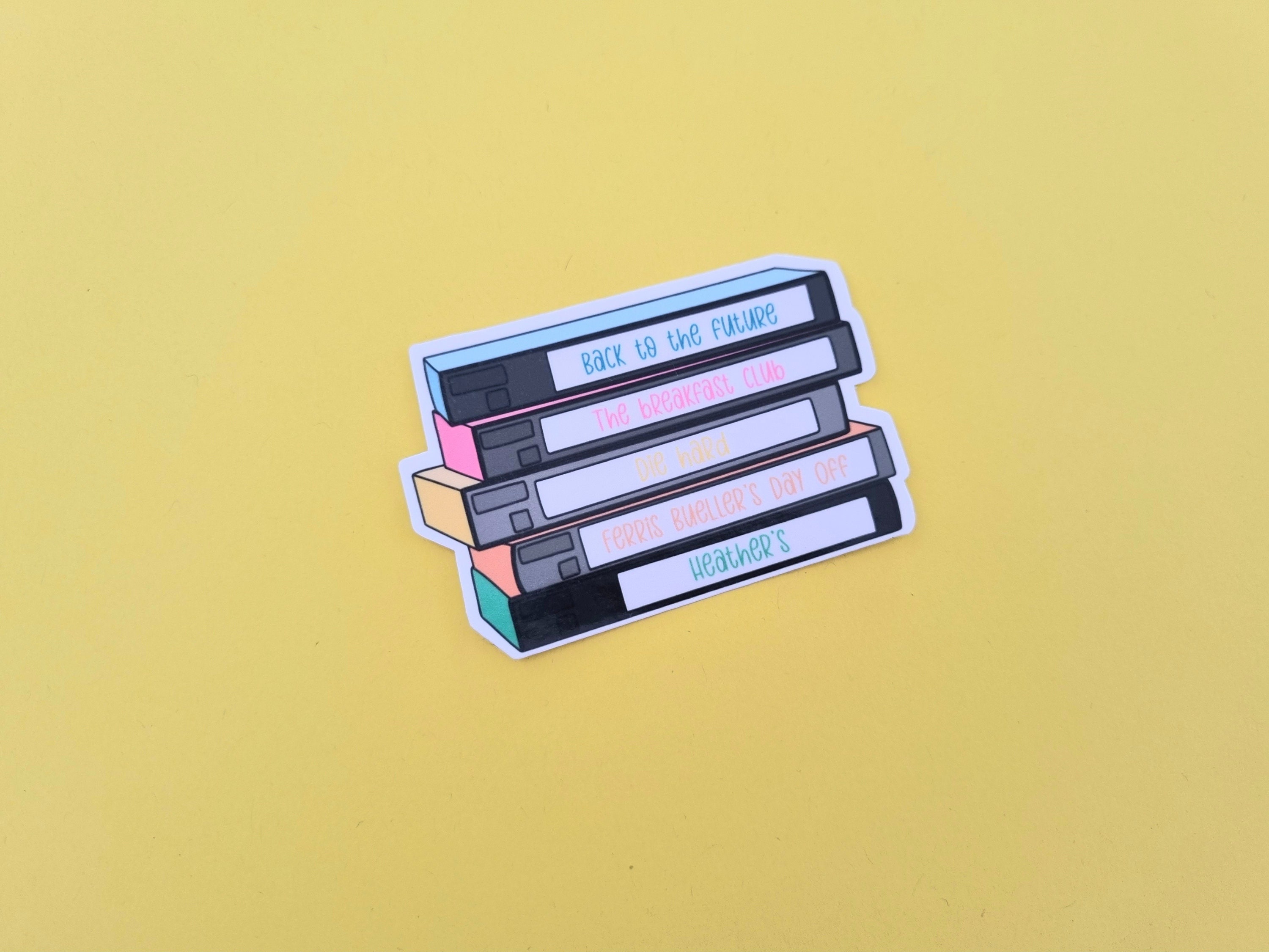 80's Films VHS Tape Stack Sticker Vinyl Die Cut Sticker - Etsy UK