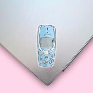 Retro Mobile Phone Sticker | Sticker Decal for Journal or Scrapbooking ...