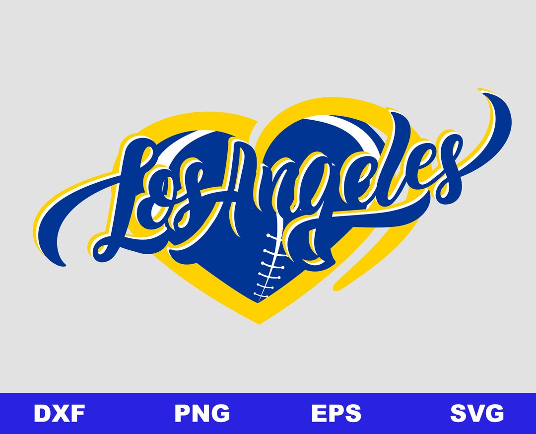 LOS ANGELES Football SVG - Etsy
