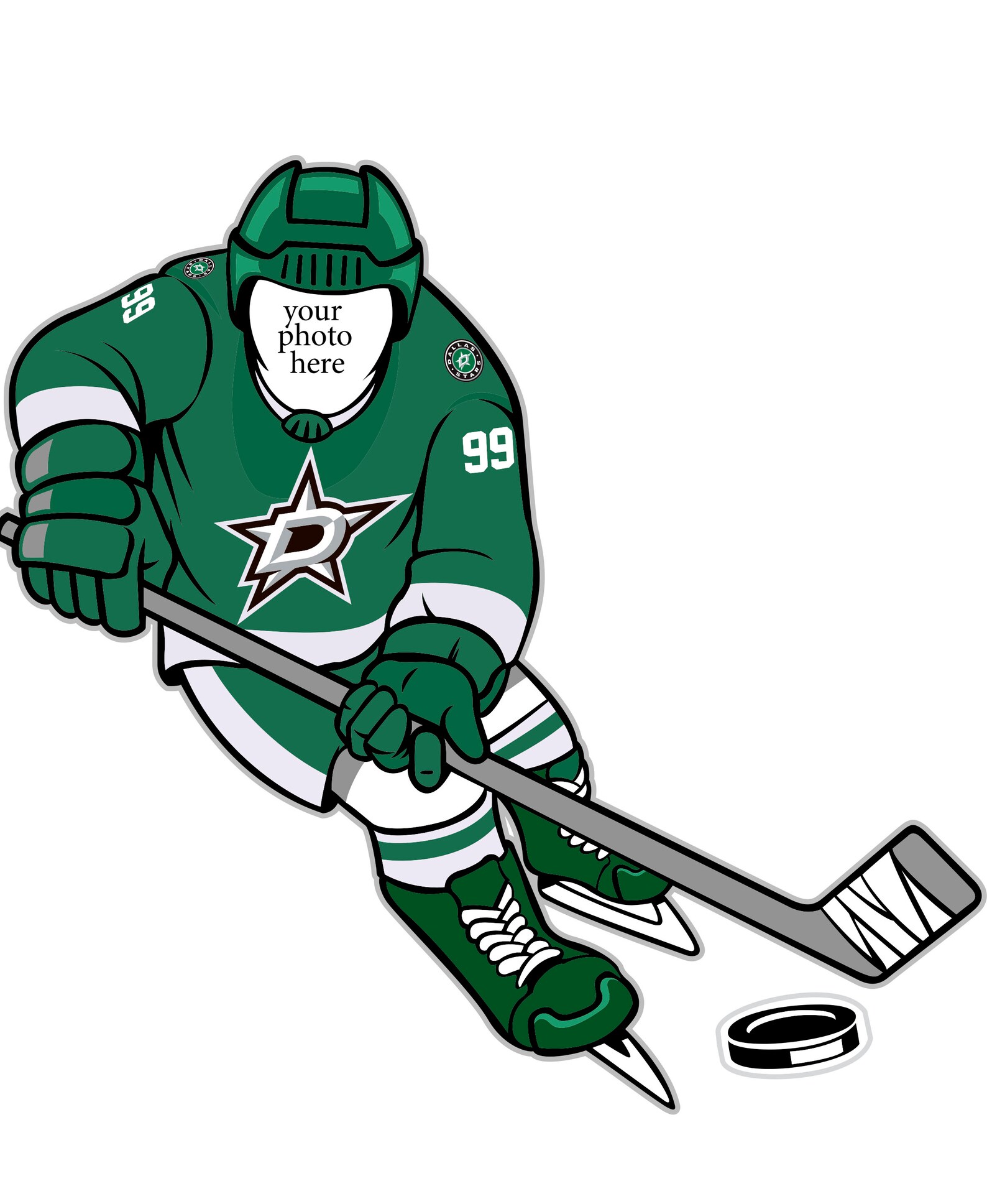 Dallas Stars DIGITAL Vector template of the form of your | Etsy