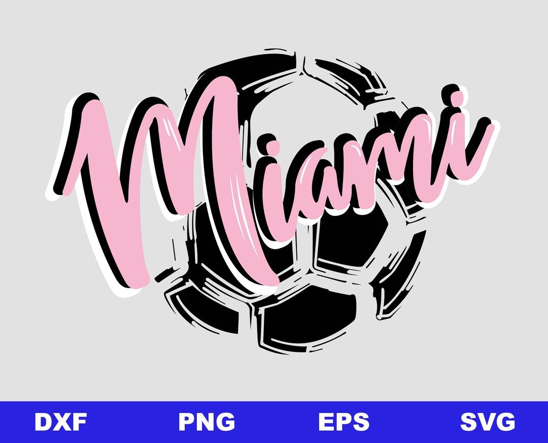 MIAMI Soccer Ball Vector Print Digital Download Soccer Ball - Etsy
