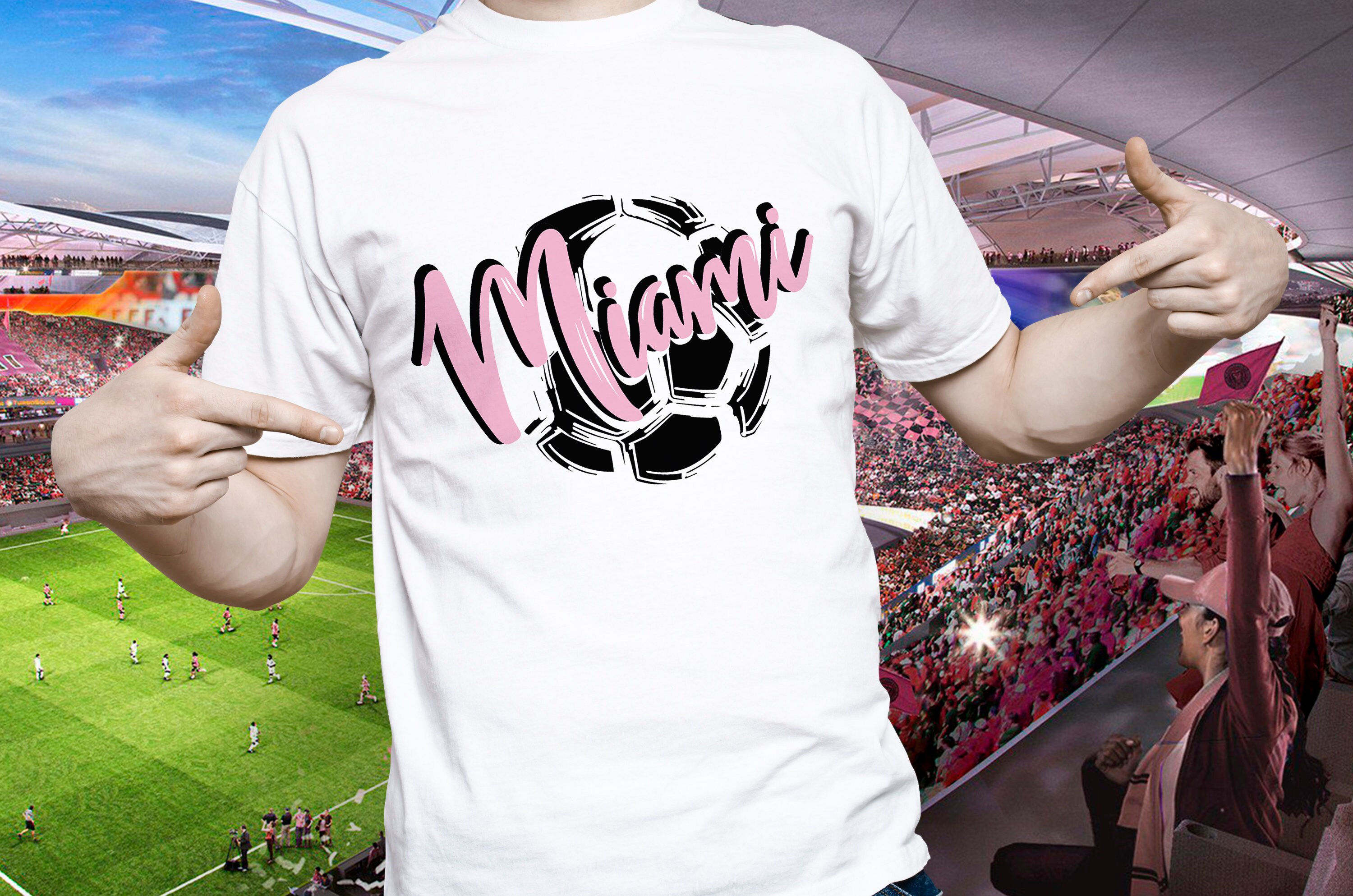 MIAMI Soccer Ball Vector Print Digital Download Soccer Ball Svg Png Dxf ...