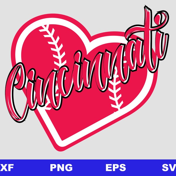 Cincinnati Reds Svg - Etsy