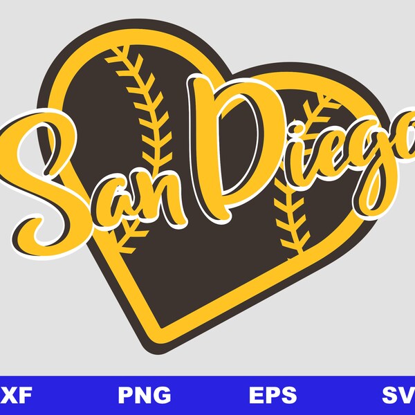 San Diego Padres Cricut Svg - Etsy