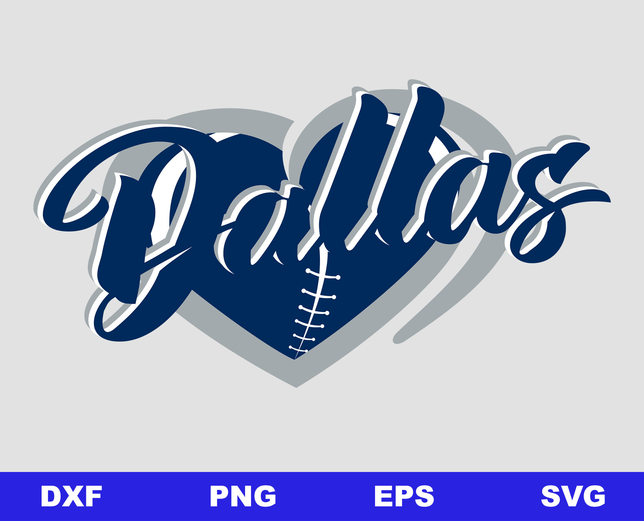 DALLAS Football SVG - Etsy