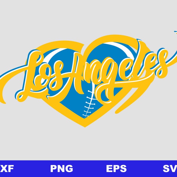 Los Angeles Charger Svg for Cricut - Etsy