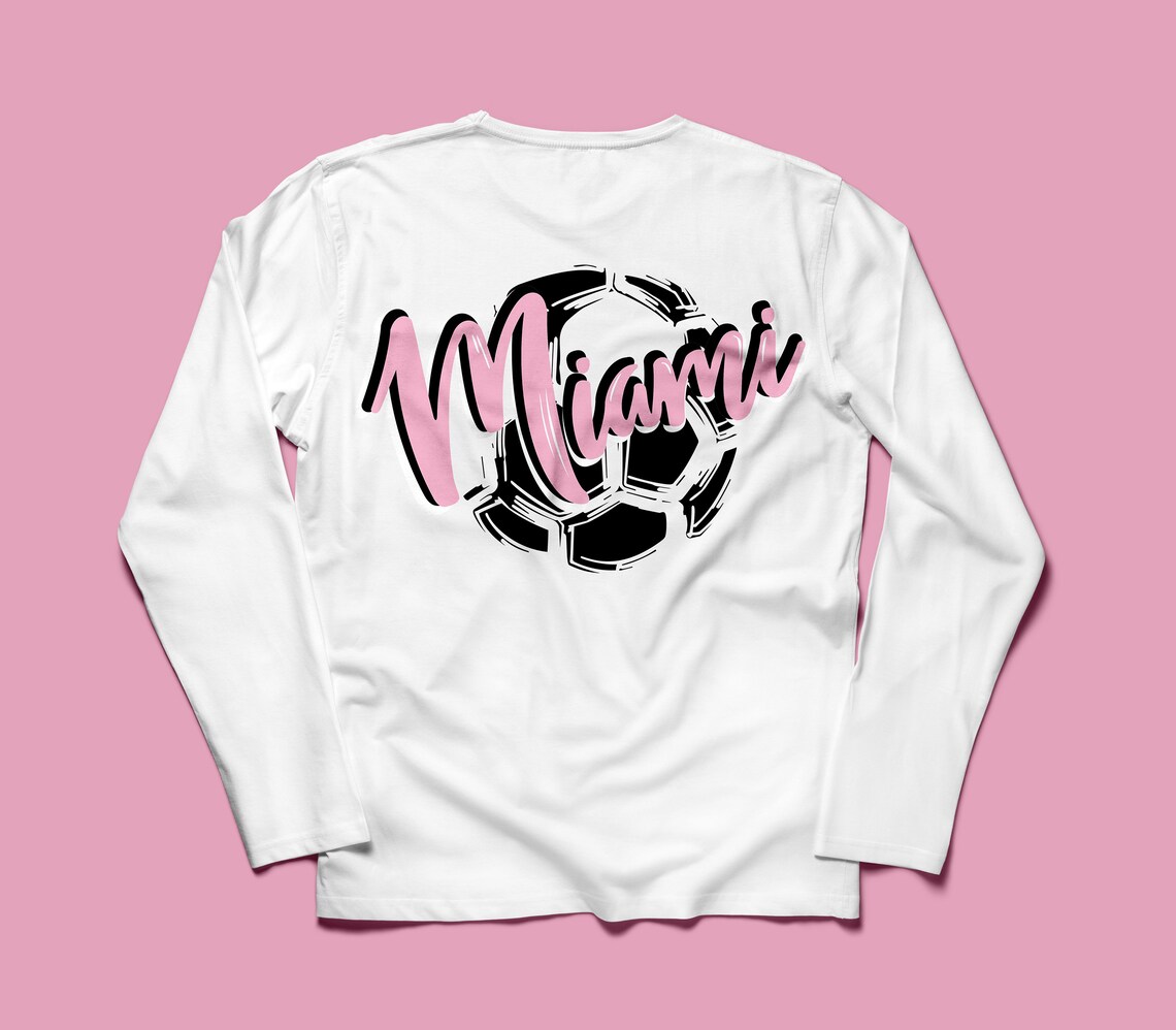 MIAMI Soccer Ball Vector Print Digital Download Soccer Ball | Etsy