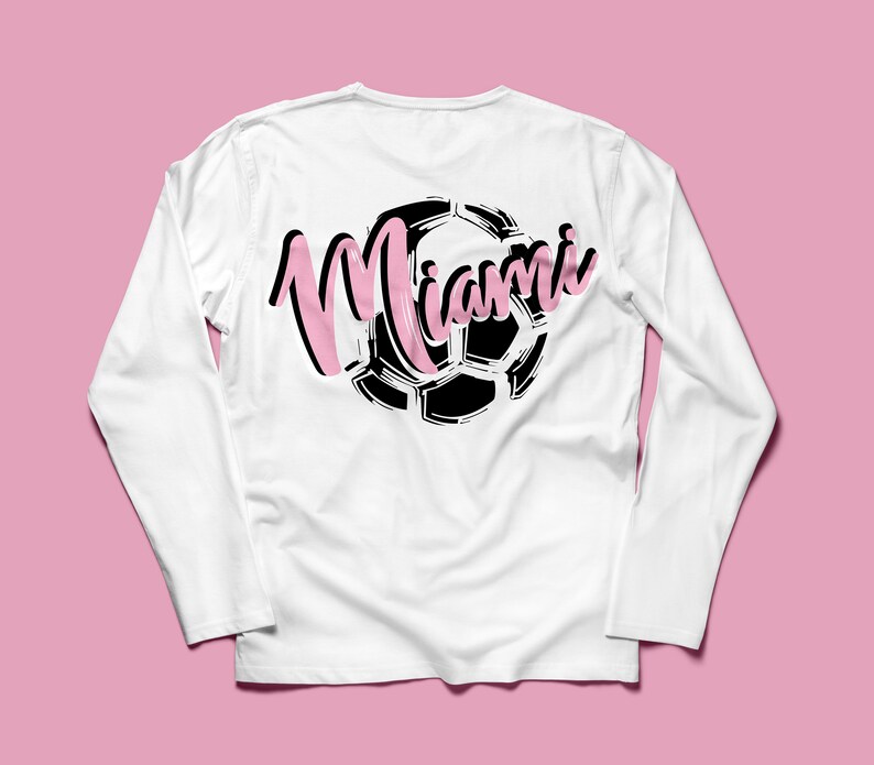 MIAMI Soccer Ball Vector Print Digital Download Soccer Ball | Etsy