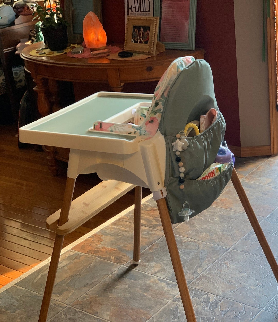 IKEA High Chair Organizer, Wipeable 3 Pocket Pouch, Antilop High Chair ...