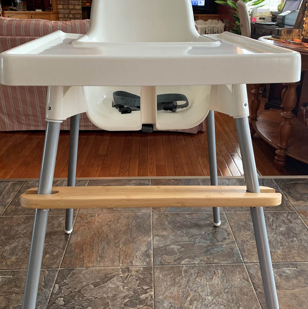 Bamboo Adjustable Footrest for IKEA High Chair, Antilop Highchair Foot ...