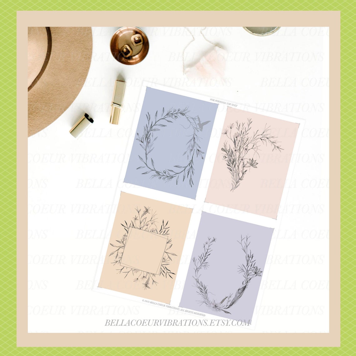 Create Your Own Printable Art Template Instant Download - Etsy