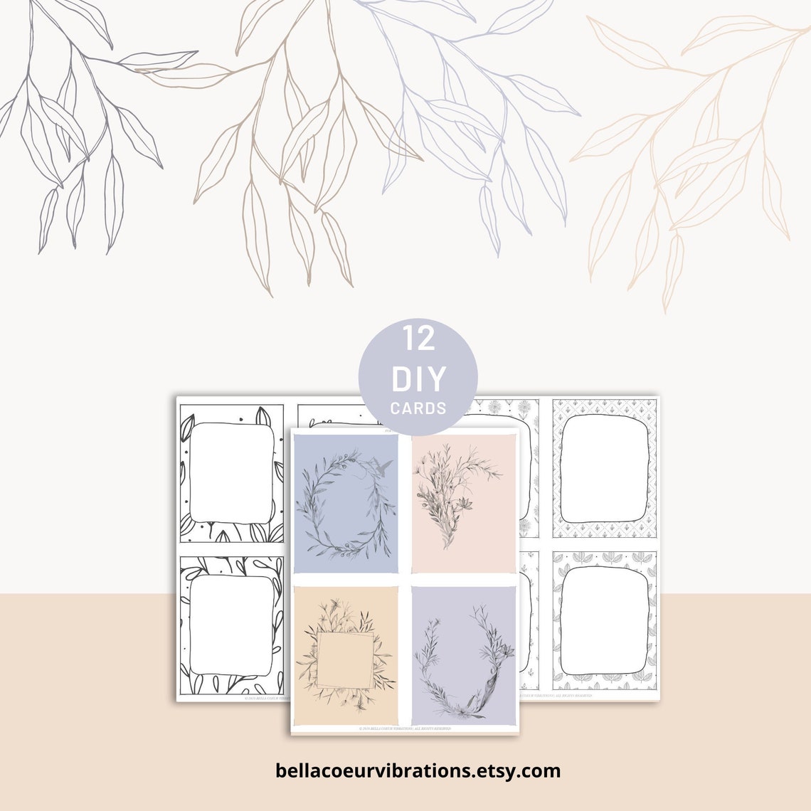 Create Your Own Printable Art Template Instant Download - Etsy