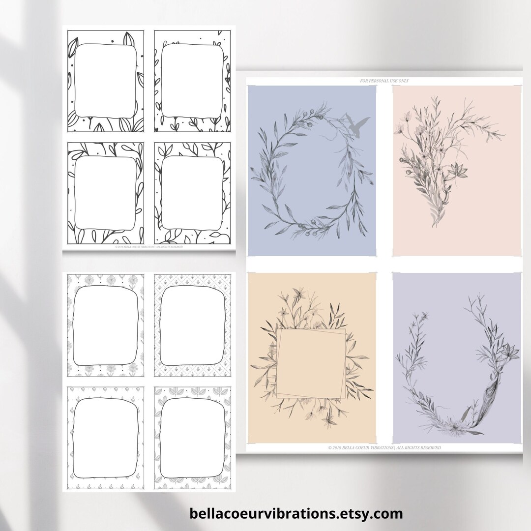 Create Your Own Printable Art Template Instant Download - Etsy