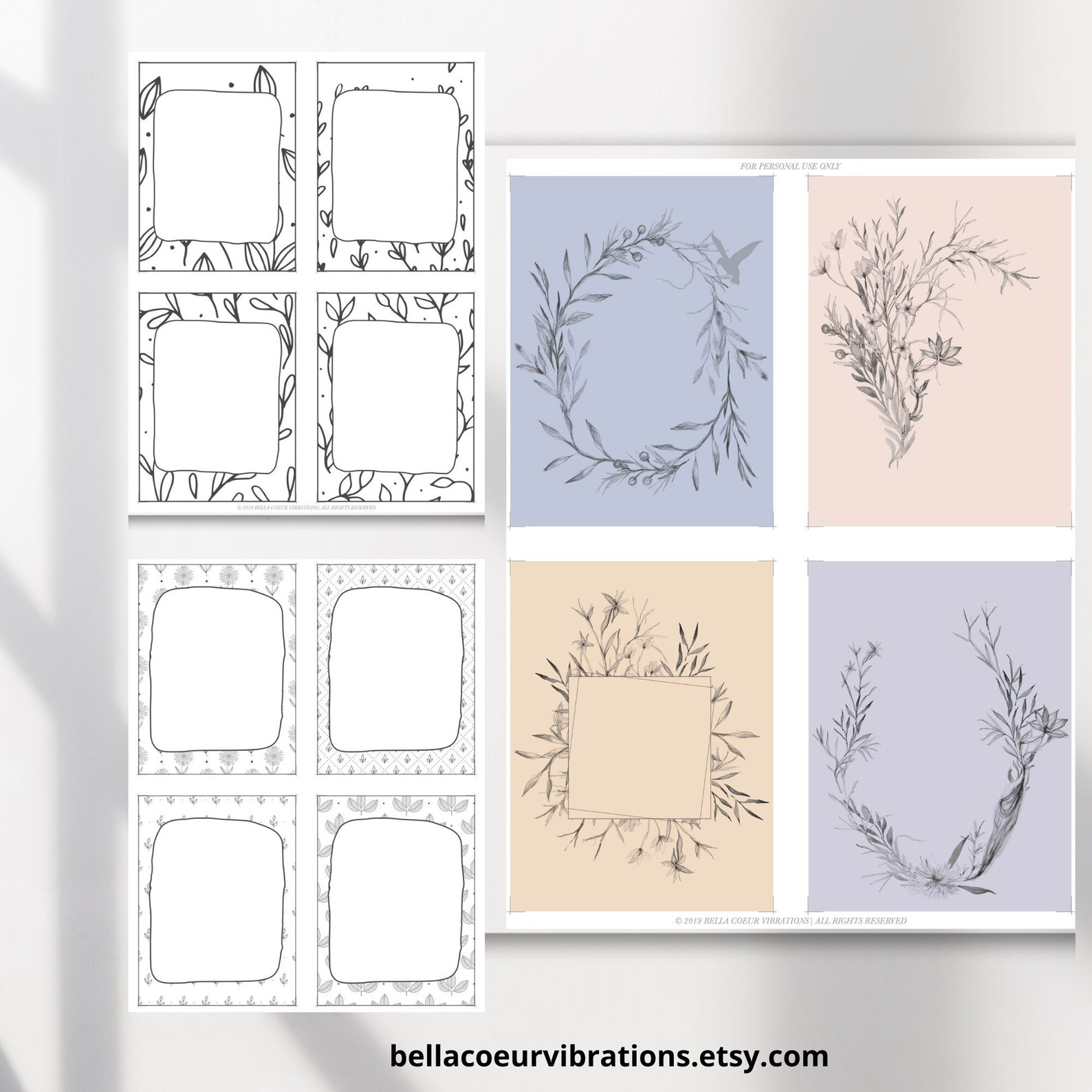 Create Your Own Printable Art Template Instant Download - Etsy