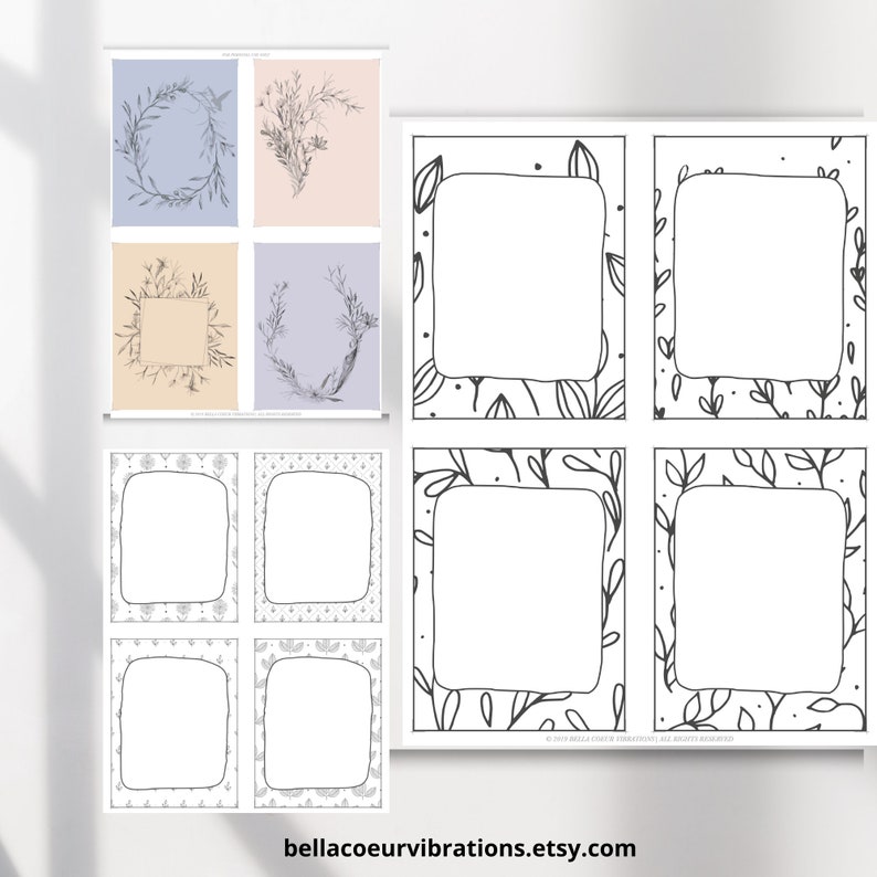 Create Your Own Printable Art Template Instant Download - Etsy