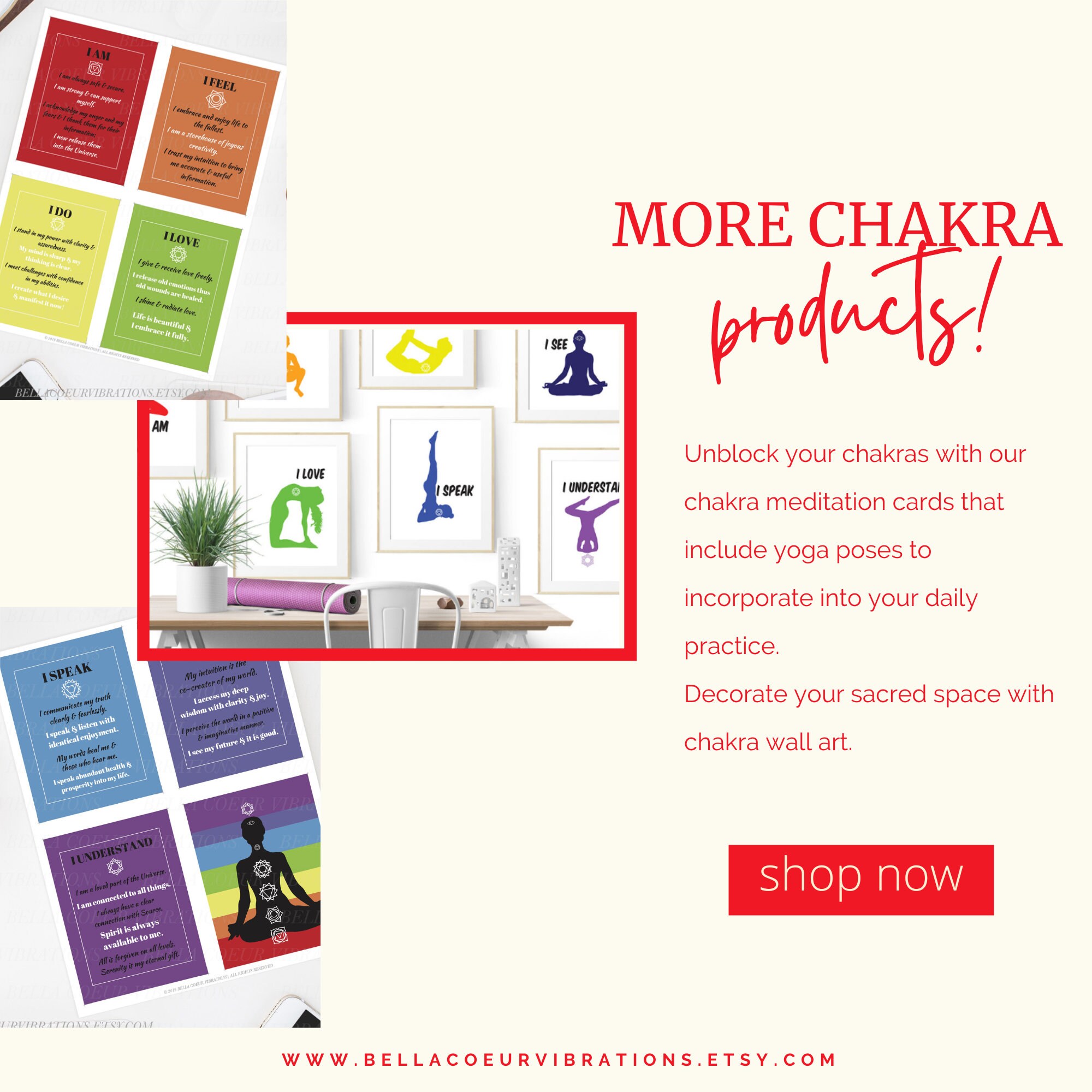 Root Chakra Digital Download Affirmation Cards - Etsy