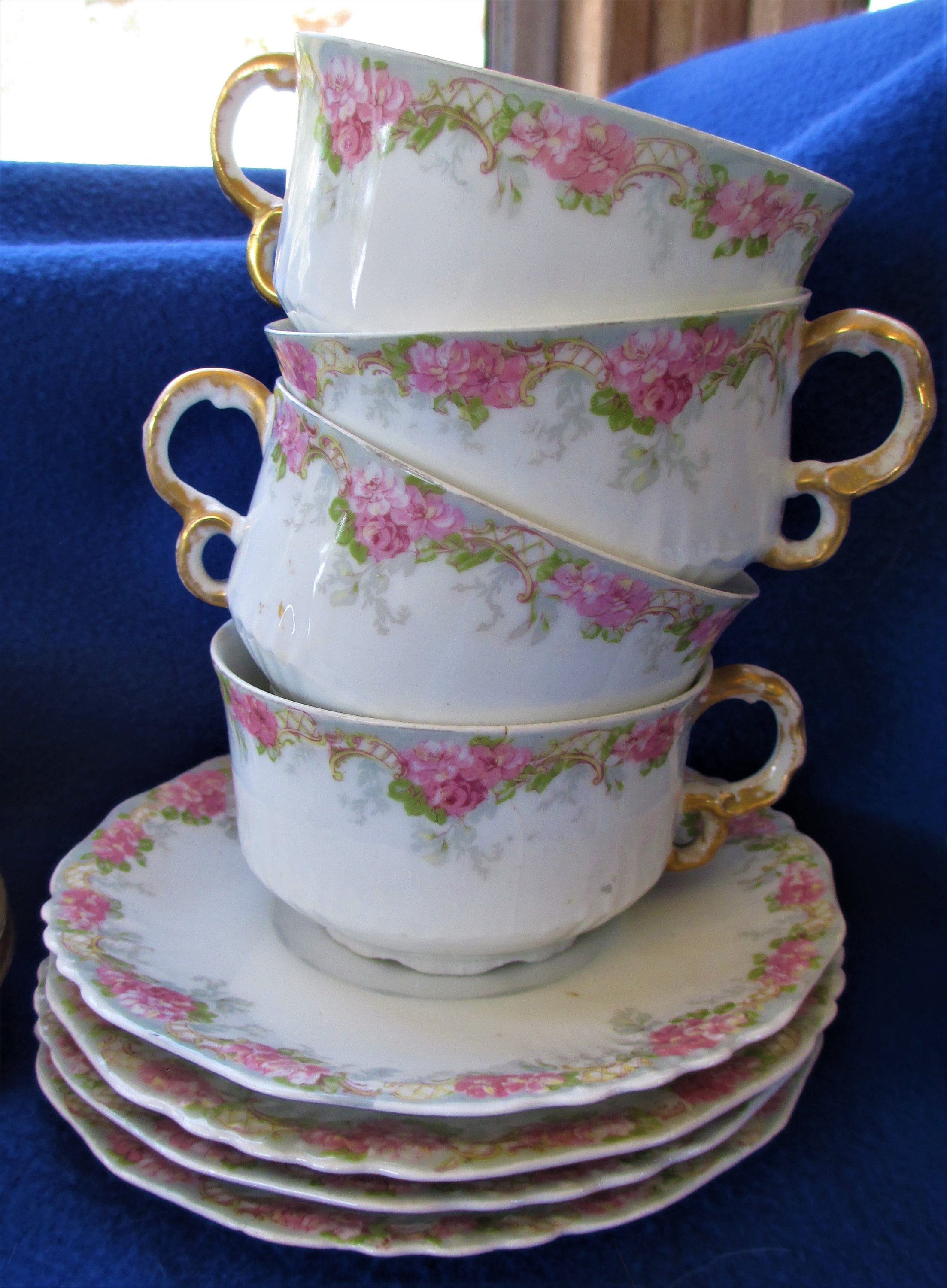 Limoges Pink China - Mismatched 19-piece Set - Etsy