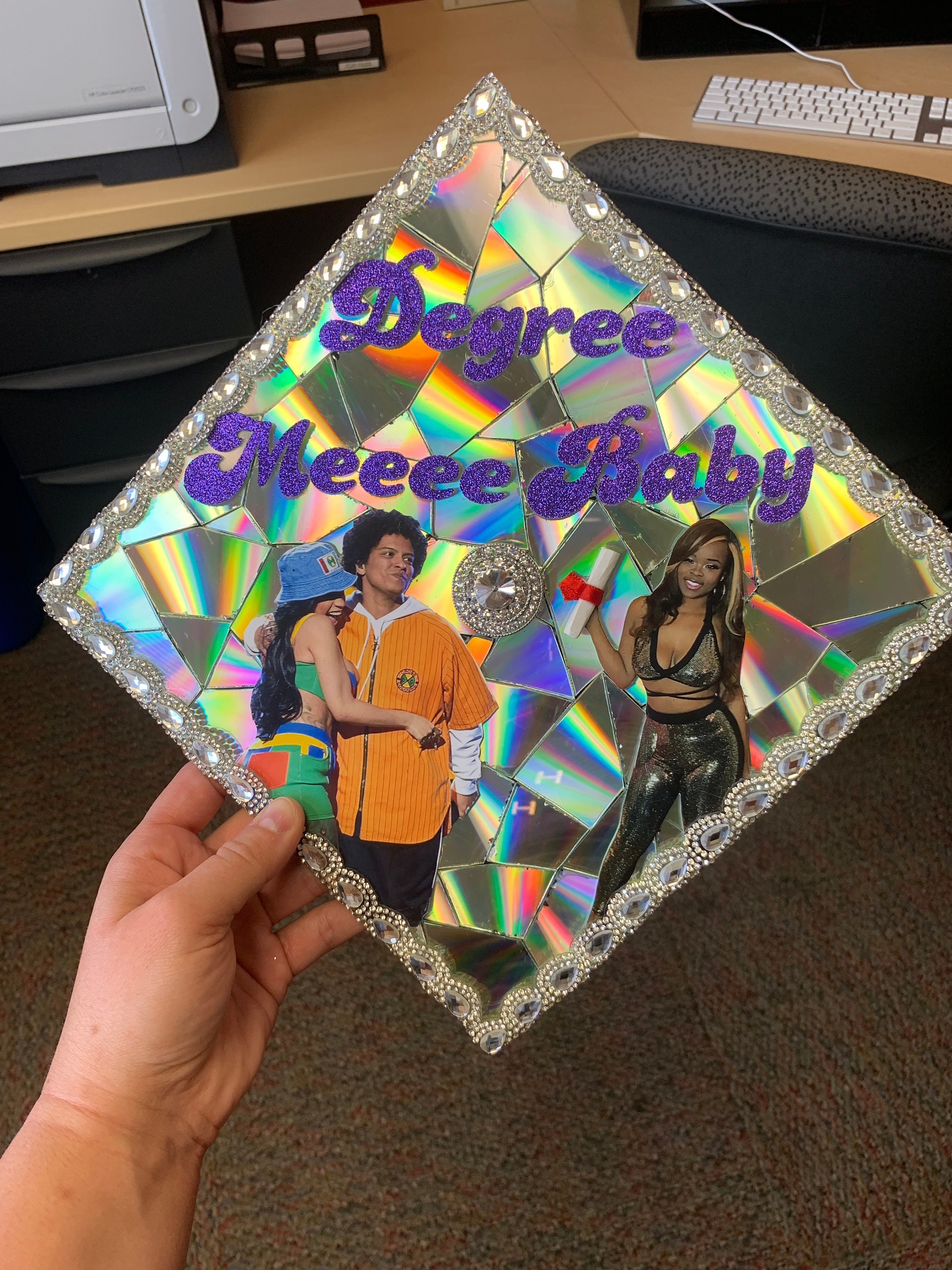 Custom Graduation Cap Topper, Holographic, Bling, Diamond, Unique - Etsy