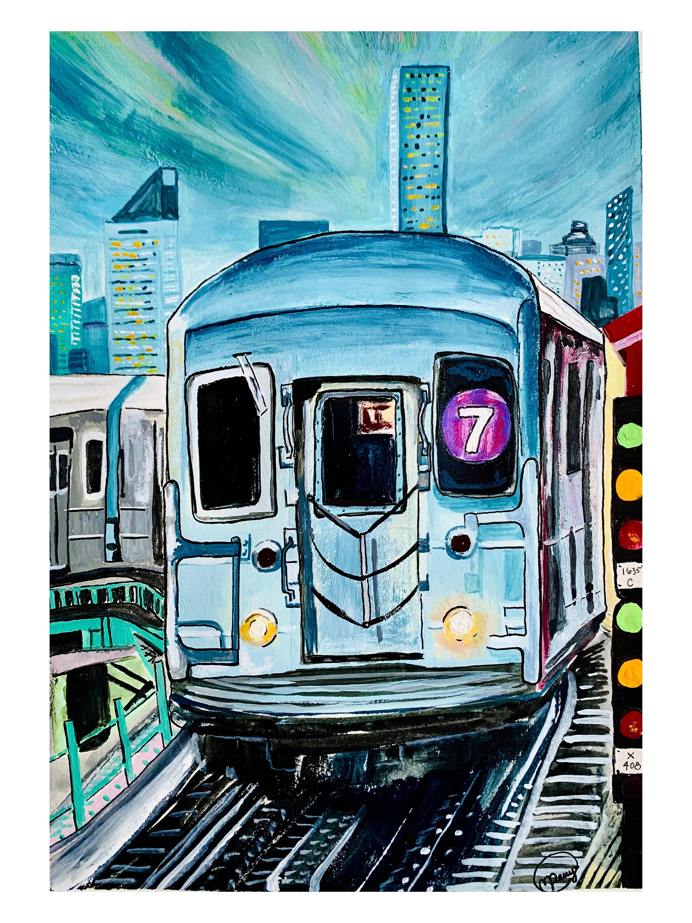 Mta Train Clipart Vintage