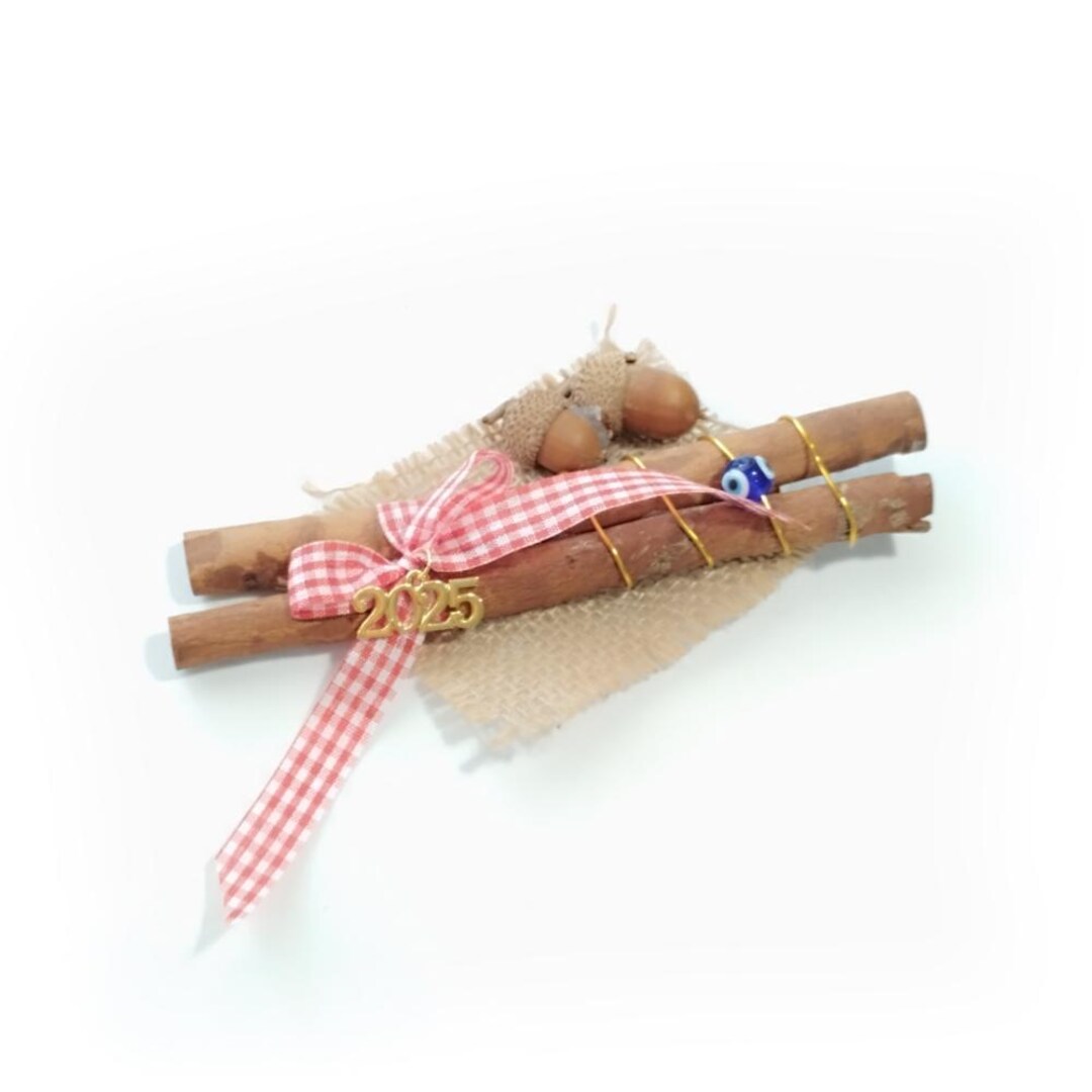Gouri 2025 Christmas Lucky Charm. Charm With Cinnamon and Acorns / Gouria for Good Luck /greek ...