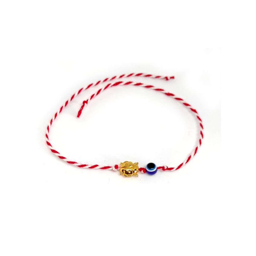 2024 Martis Bracelet Gold Plated Ladybug and Evil Eye. / Greek ...